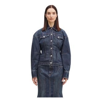 Sportmax Filato Denim Jacket - - Jackets - Damen - Blau - XL