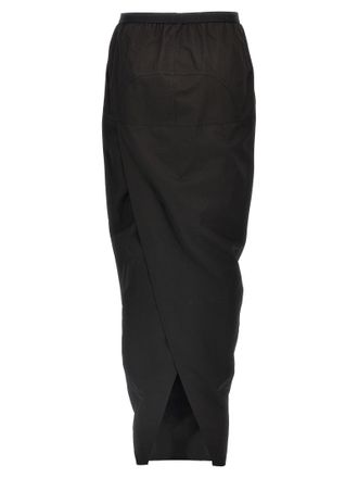 Rick Owens Womens Black Cotton Mini Skirt