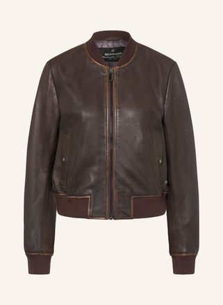 Milestone Lederblouson Msliela braun