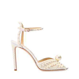Jimmy Choo London Sacora Absatzsandale - - Shoes - Damen - Wei&szlig; - 39 EU