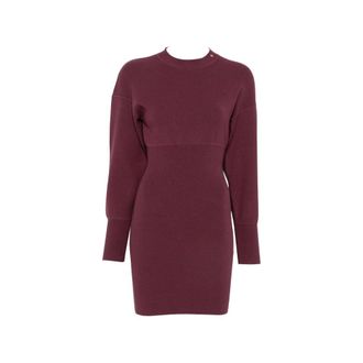 Anine Bing Rippstrick-Kleid - - Dresses - Damen - Rot - S