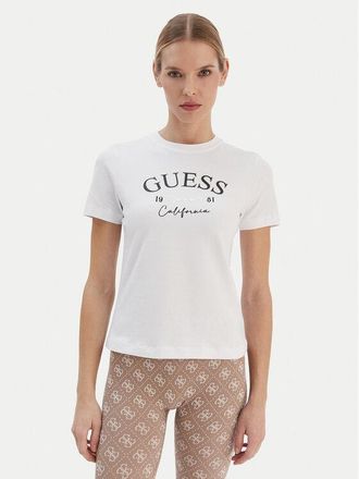 Guess T-Shirt V6RI02 J1314 Wei&szlig; Regular Fit