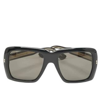 Gucci Pre-owned Glas Sonnenbrille - - Pre-owned - Damen - Schwarzk - ONE SIZE