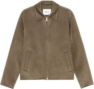 Nn.07 Veste Arlo 8447 droite zipp&eacute;e en laine m&eacute;lang&eacute;e
