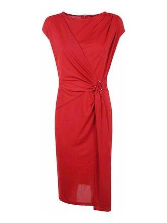 Lauren Ralph Lauren Robe Au Genou - Rouge