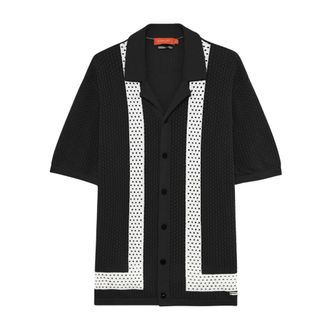 Gianni Lupo Homme, Chemises, Noir, Taille: M Polo Chemises