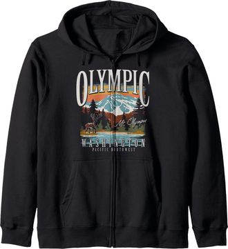 Trendy Apparel Olympic Washington Pacific Northwest Olympus Kapuzenjacke