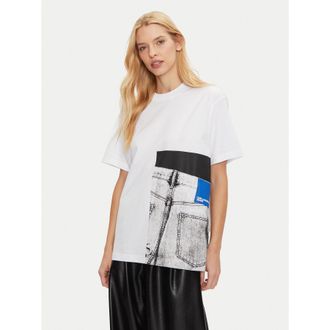 Karl Lagerfeld T-Shirt 246J1706 Wei&szlig; Relaxed Fit