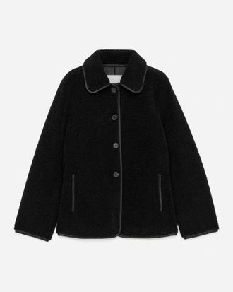 Arket Teddyjacke -Schwarz