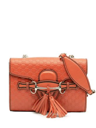 Gucci mini sac à bandoulière Microguccissima Emily (2016-2025) - Orange