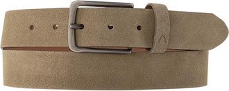Alberto Herren Gürtel beige Veloursleder