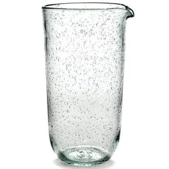 Serax Carafe transparente avec des bulles | Verrerie Pure par Pascale Naessens | Carafe Decanter 120 cl | Pichet clair avec des bulles pour boissons froides