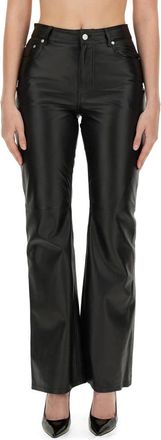 Moschino Femme, Pantalons, Noir, Taille: 38 FR Pantalon &agrave; jambes larges