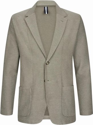 Profuomo Einreiher Strick-Sakko aus leichter Aero Ease-Baumwolle in