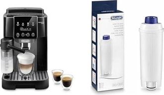 DeLonghi Magnifica Start ECAM222.60.BG, Kaffeevollautomat mit LatteCrema-Milchsystem + Original Wasserfilter DLSC002