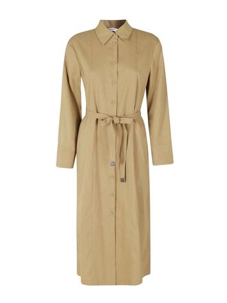 Max Mara Maxikleid - Dunkelbeige