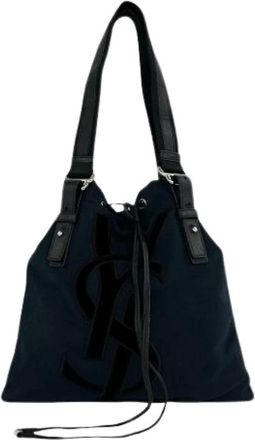 Saint Laurent Pre-owned Canvas Shoulder Bag - - Pre-owned - Damen - Blau - ONE SIZE
