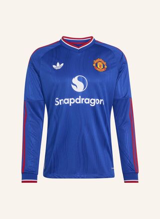 adidas Manchester United 26/27 Authentic Ausw&auml;rtstrikot, Lang&auml;rmelig blau