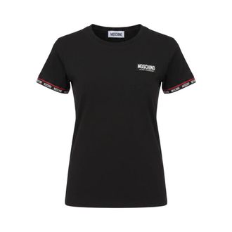 Moschino T-Shirt A1905 Elastic Logo Band - - Tops - Damen - Schwarzk - M