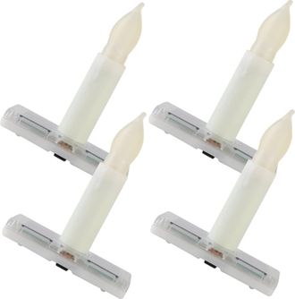 Hemoton 4 Stück Solar Led Kerzenflammen Flammenlose Solar Kerzenlampen Für Innen Und Außen Warmweiß Langlebige Mit Energiesparender