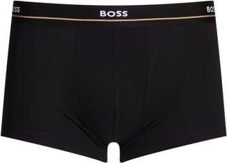 HUGO BOSS Lot de cinq boxers en coton stretch avec taille &agrave; logo