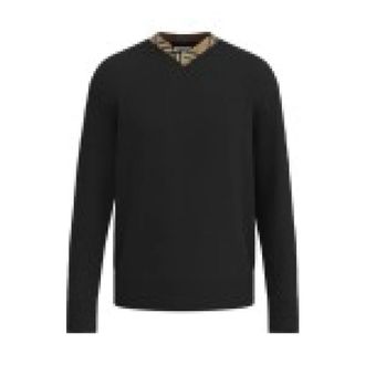 Burberry V-Ausschnitt Strickware - - Knitwear - Herren - Schwarzk - M