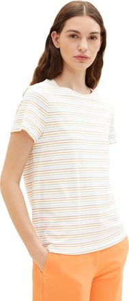 Tom Tailor Damen Sommer T-Shirt aus Baumwolle
