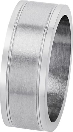 s.Oliver Ring Edelstahl Herren Ringe, Silber, Kommt in Schmuck Geschenk Box