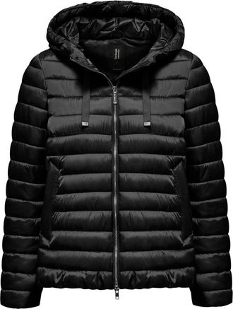 Bomboogie Femme, Vestes, Noir, Taille: 36 FR Doudoune en nylon cir&eacute;