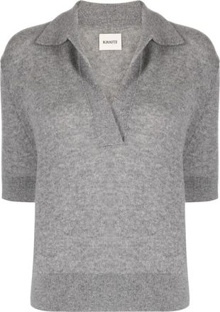 Khaite Shrunken Jo Polo Sweater