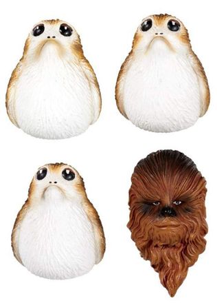 Star Wars Funko SW05350 Star Wars Big Brown Bear and Island Birds The Last Jedi Magnet Set, Ceramic, Multi-Colour, 4 x 5 x 5 cm