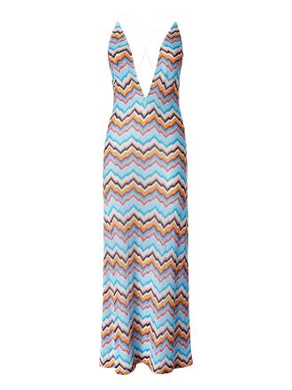 Missoni robe à motif zigzag - Bleu