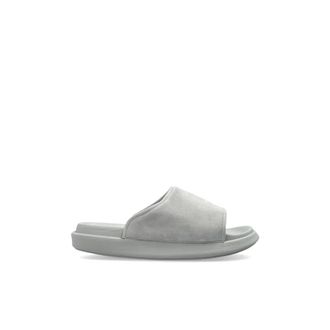 Yohji Yamamoto Homme, Chaussures, Gris, Taille: 45 EU Logo Sandales