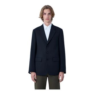 Dries Van Noten Einreihiger Wollblazer - - Jackets - Herren - Schwarzk - L