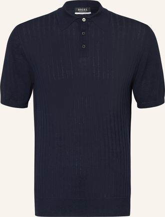 Digel Strick-Poloshirt Damy blau