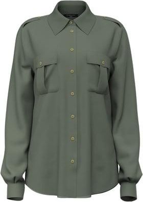 Guess Chemise Nori droit col classique
