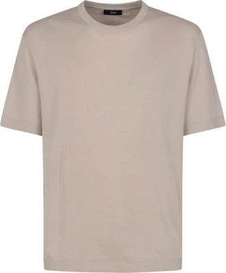 Herno Homme, Tops, Gris, Taille: XL T-Shirt Bordi Continui