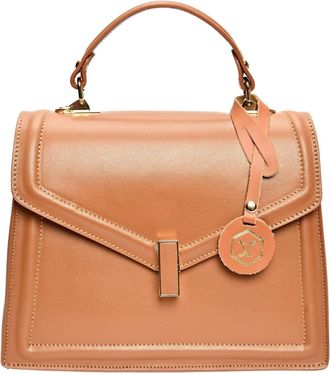 Luisa Vannini Braun Rindsledertasche
