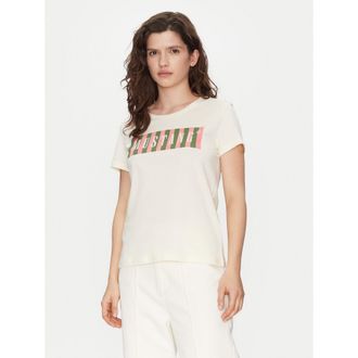 Mustang Jeans Mustang T-Shirt Alma 1016138 &Eacute;cru Regular Fit