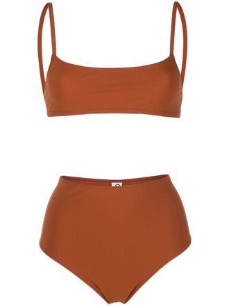 Lido Bikini mit hohem Bund - Braun