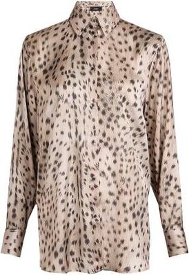 Amiri Chemise droite imprim&eacute;e cerf