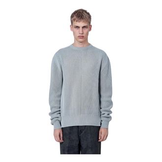 Rick Owens Fisherman Rundhals - - Knitwear - Herren - Grau - L