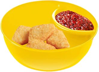 Generic Chip- und Dip-Schalen - Keramik-Servierset, Snackschalen mit mehreren Fächern | Stilvolles Dip-Tablett für Chips, Salsa, Guacamole und Snacks, langleb