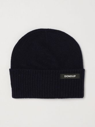 Dondup Bonnet en laine avec revers et logo contrastant