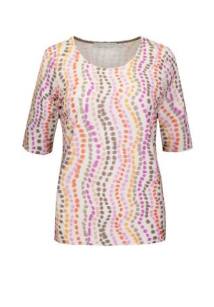 bianca Print-Shirt DINIA mit modischem Dessin in trendigen Farben