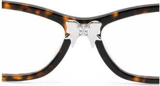 Yvmin 26667BRW00NN Tortoiseshell Rectangle Frame Eyeglasses - Brown