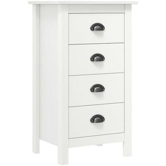 vidaXL Buffet Hill Blanc 46x35x80 cm Bois de pin solide Vidaxl