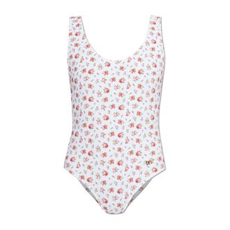 Dolce & Gabbana Femme, Maillots de bain, Blanc, Taille: 42 FR Maillot de bain une pi&egrave;ce &agrave; petites roses imprim&eacute;es