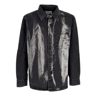 Arte Homme, Vestes, Noir, Taille: XL Chemise en jean