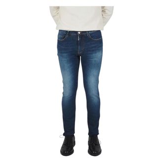 Pantaloni Torino Herren Skinny Jeans - Verblichener Oberschenkel - - Jeans - Herren - Blau - W35